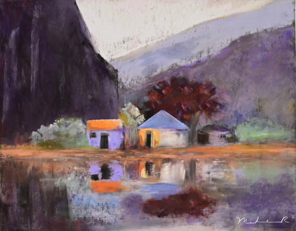 On sale 9x12 in “Somewhere in Asia” (unframed) – Madeleine R Studio